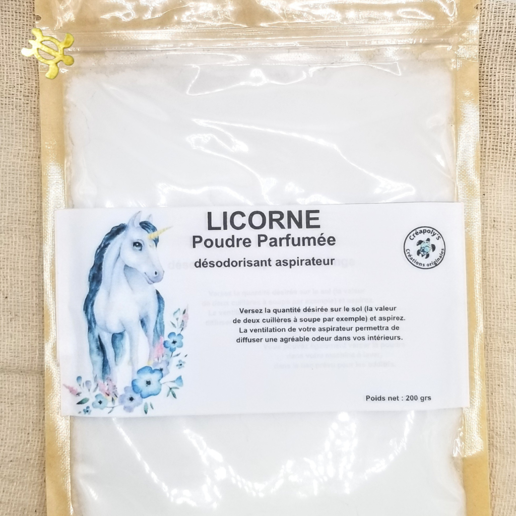 Poudre Parfumée LICORNE par Créapoly'S